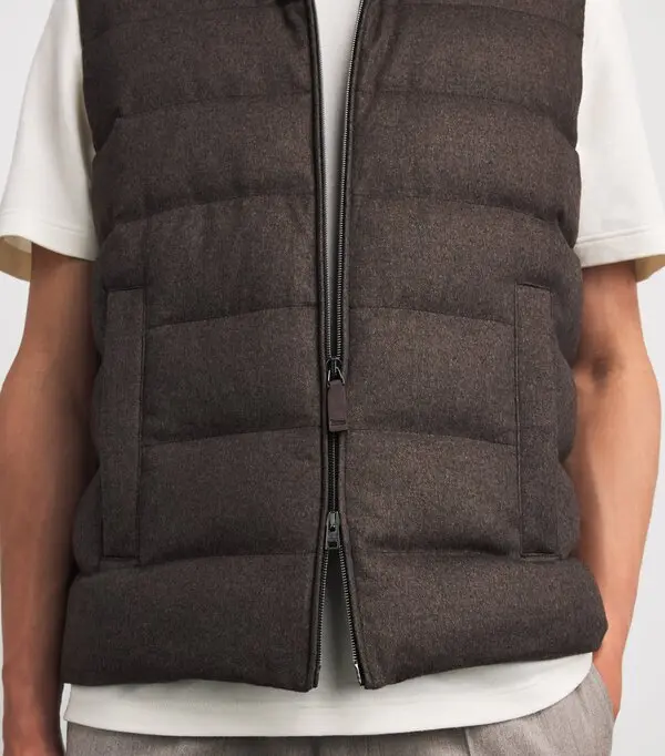 Herno Silk-cashmere Down Quilted Gilet