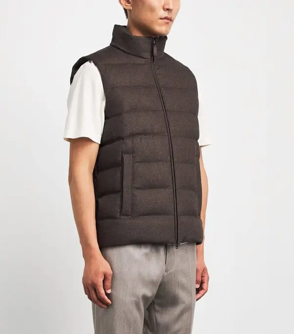 Herno Silk-cashmere Down Quilted Gilet