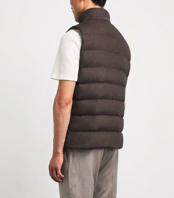 Herno Silk-cashmere Down Quilted Gilet