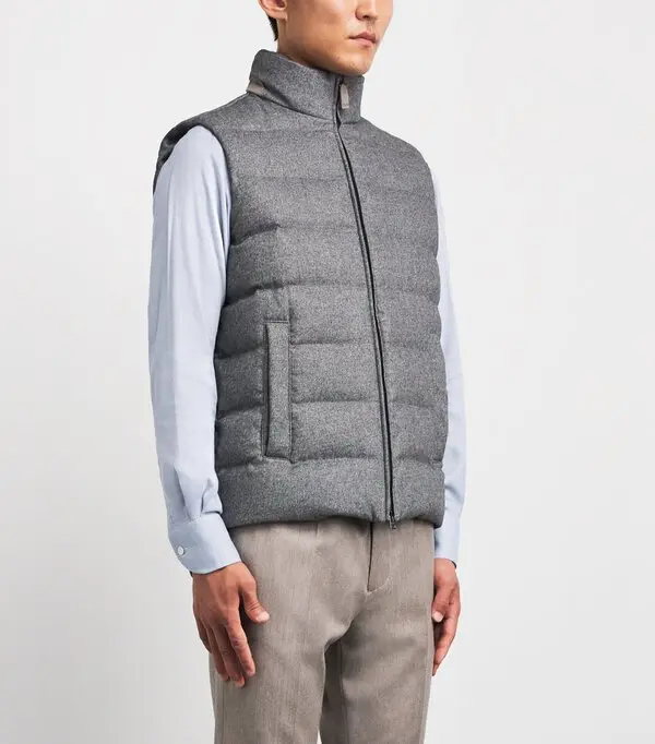 Herno Silk-cashmere Down Quilted Gilet