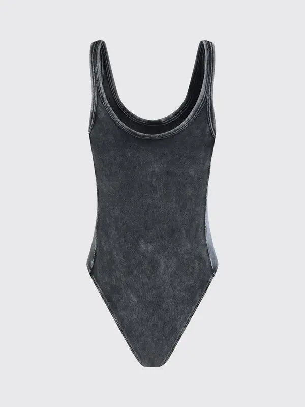 DIESEL® Fitted Scoop Neck Bodysuit - Black