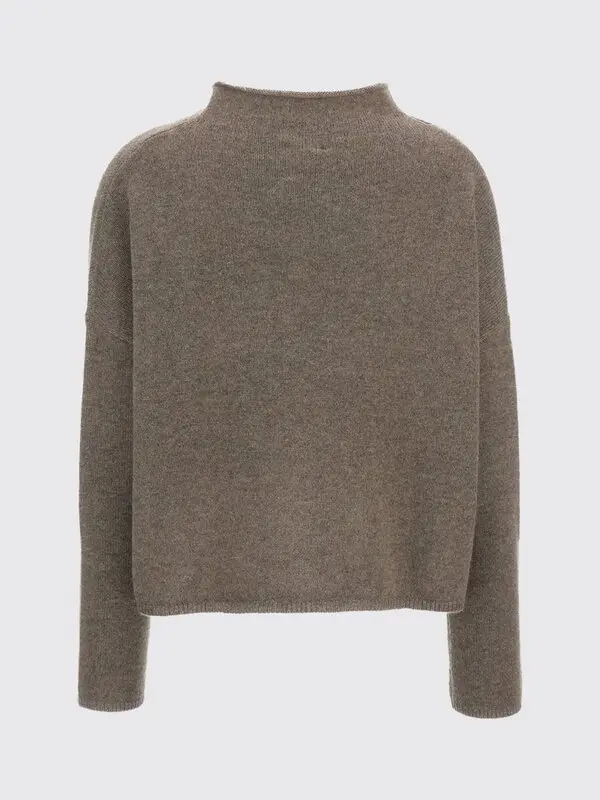 LISA YANG Pure Cashmere Funnel Neck Sweater With Dropped Shoulders