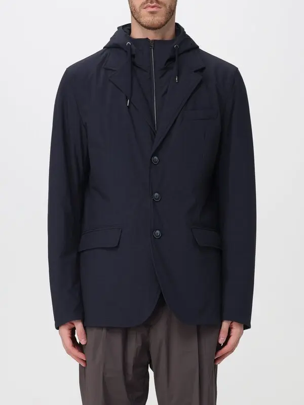 Herno Double-layer Blazer In Nylon With Hood