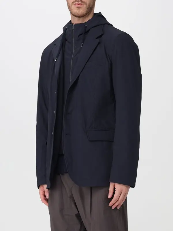 Herno Double-layer Blazer In Nylon With Hood