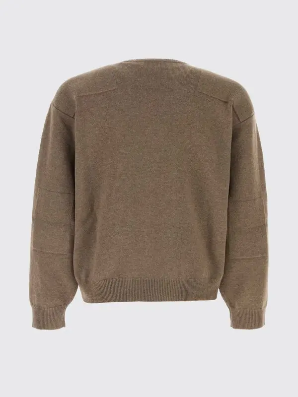 JIL SANDER Wool-blend Crewneck Sweater With Dropped Shoulders - Brown