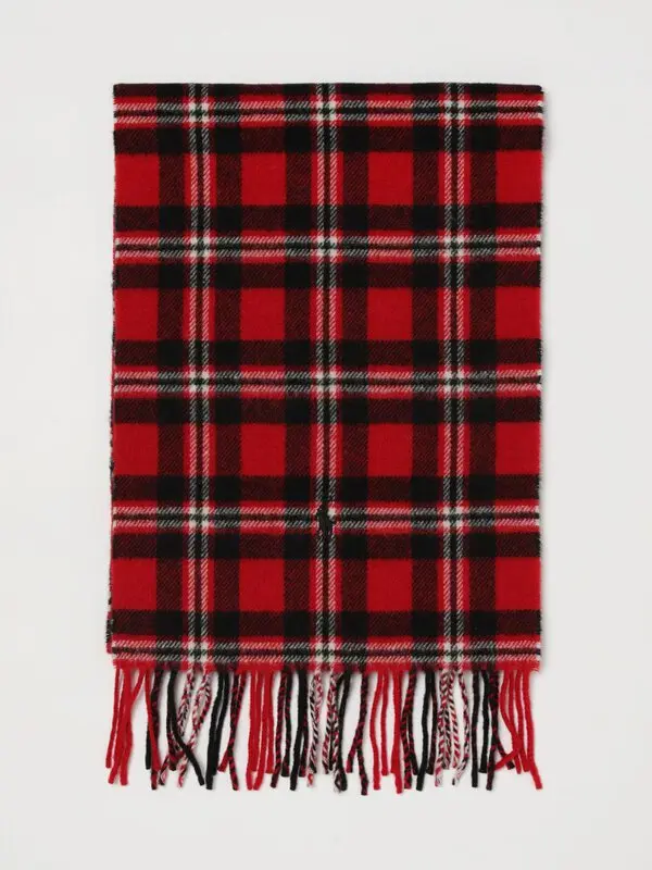 Polo Ralph Lauren Tartan Plaid Wool Scarf - Red