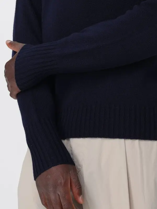 DRUMOHR Long-sleeved Turtleneck In Pure And Soft 100% Lambswool - Navy