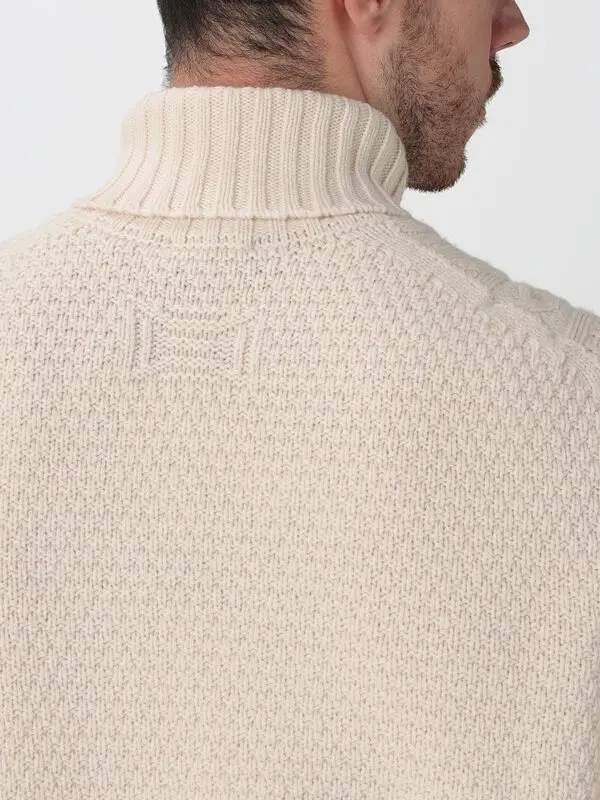 DRUMOHR Long-sleeved Turtleneck Crafted From Pure 100% Lambswool - White