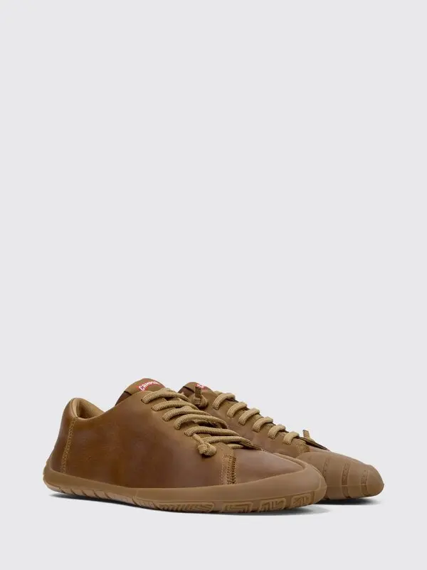 Camper Peu Path+ Slip-on Sneakers In Calfskin With Elastic Laces - Brown