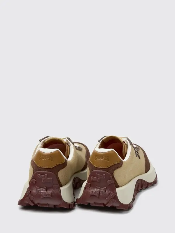 Camper Drift Trail Low-top Sneakers In Nubuck And Recycled Pet With Vibram Sole - Brown
