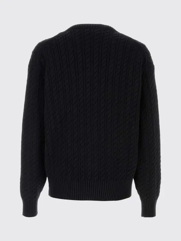Kenzo V-neck Wool Blend Cardigan With Embroidered Logo