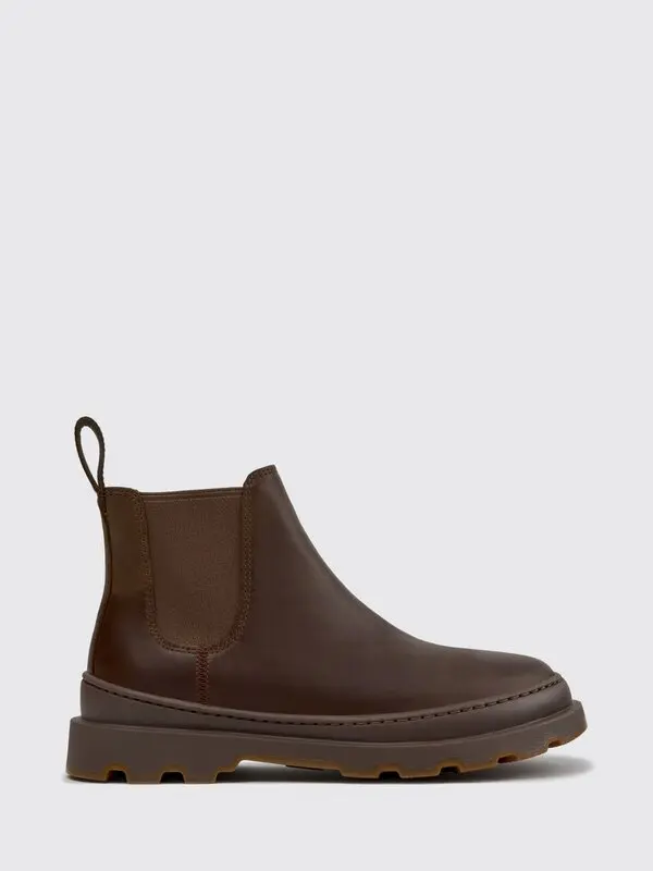Camper Brutus+ Calfskin Chelsea Boots With Lug Sole - Brown