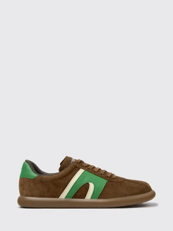 Camper Pelotas Soller Smooth And Suede Leather Sneakers - Brown