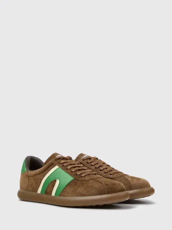 Camper Pelotas Soller Smooth And Suede Leather Sneakers - Brown