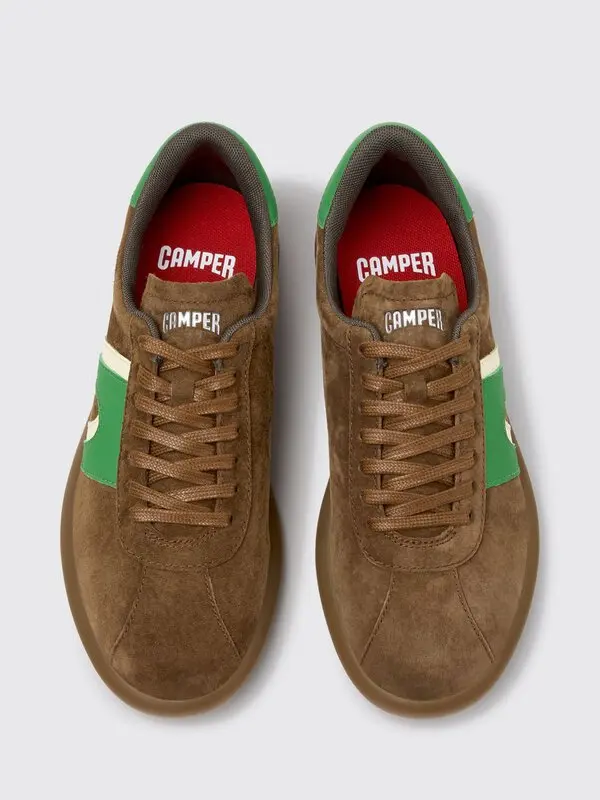 Camper Pelotas Soller Smooth And Suede Leather Sneakers - Brown