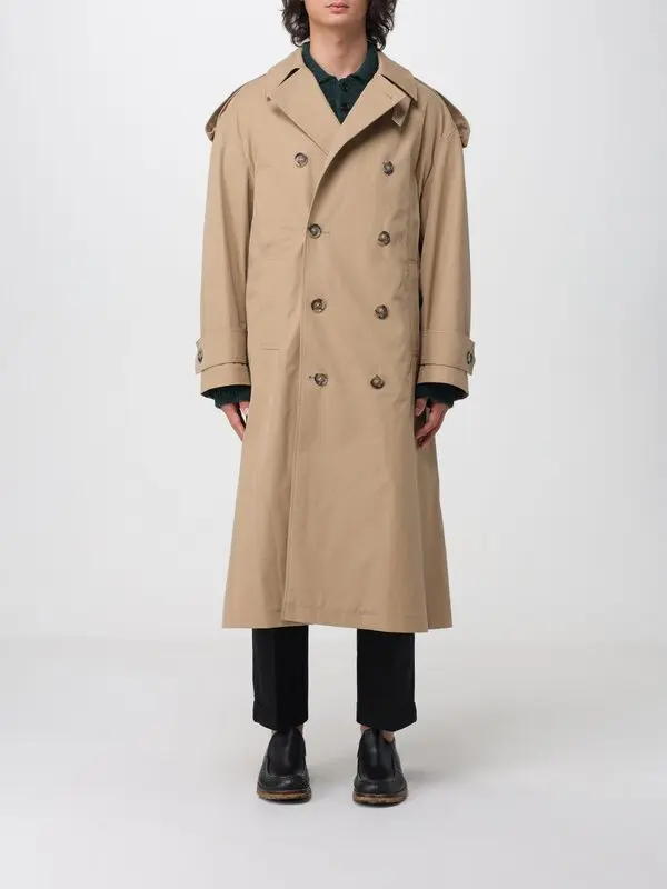AMI Paris Relaxed Fit Double-breasted Cotton Trench Coat