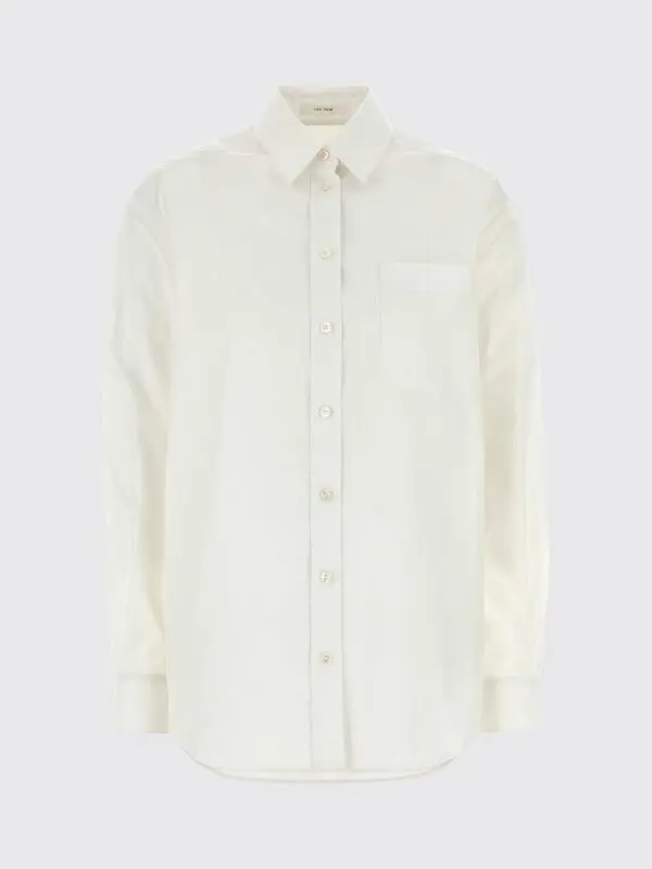 THE ROW Long-sleeved Cotton Shirt With French Collar