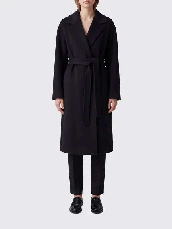 THE ROW Virgin Wool Knee-length Robe Coat With Belt