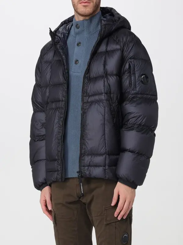 C.P. COMPANY Hooded Ripstop Nylon Short Down Jacket