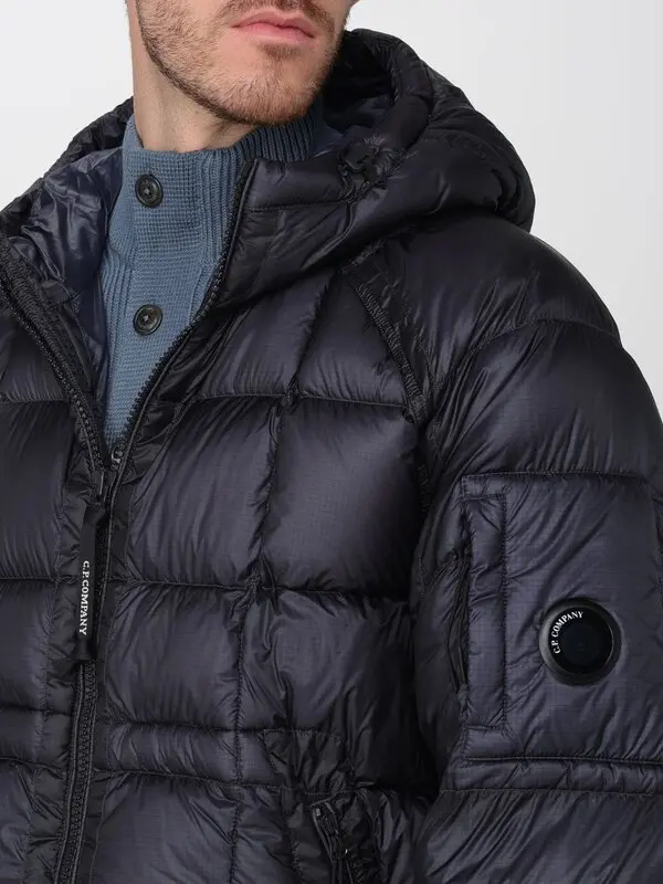 C.P. COMPANY Hooded Ripstop Nylon Short Down Jacket