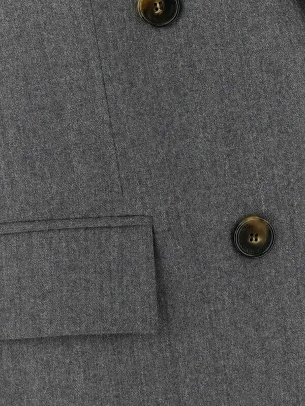 Stella McCartney Double-breasted Pure Wool Blazer With Peaked Lapels