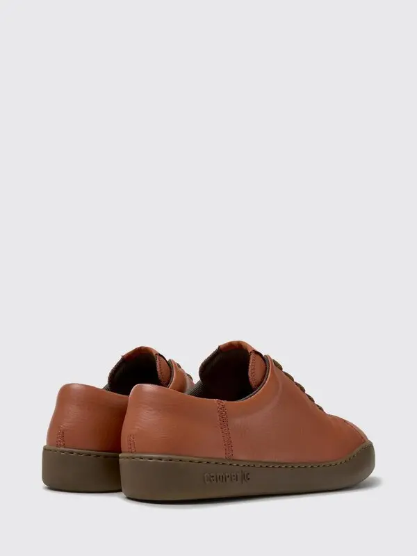 Camper Peu Touring Slip-on Sneakers In Calfskin Leather With Elastic Laces