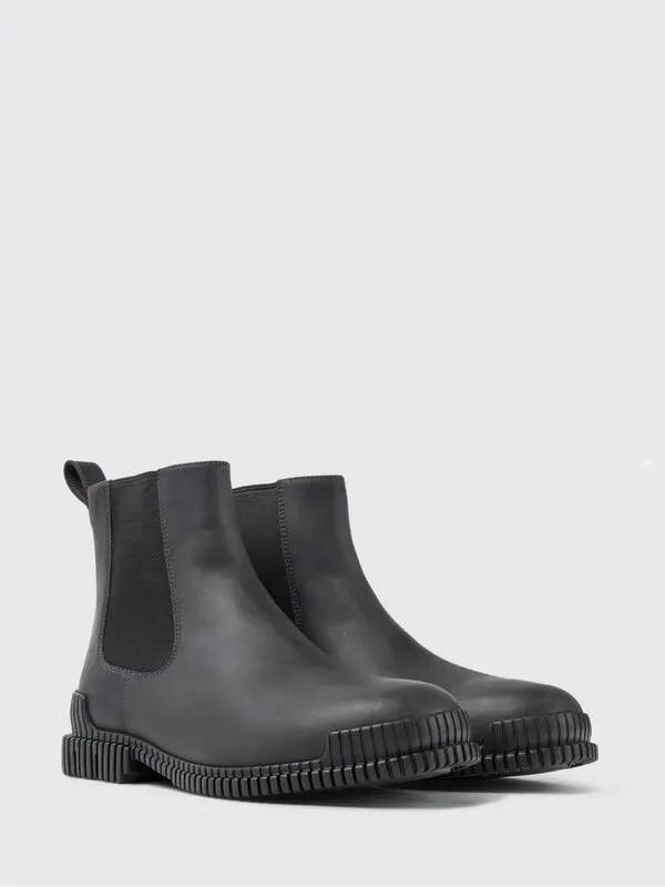 Camper Pix Smooth Leather Chelsea Boots With Elasticized Ankle And Pull Tab