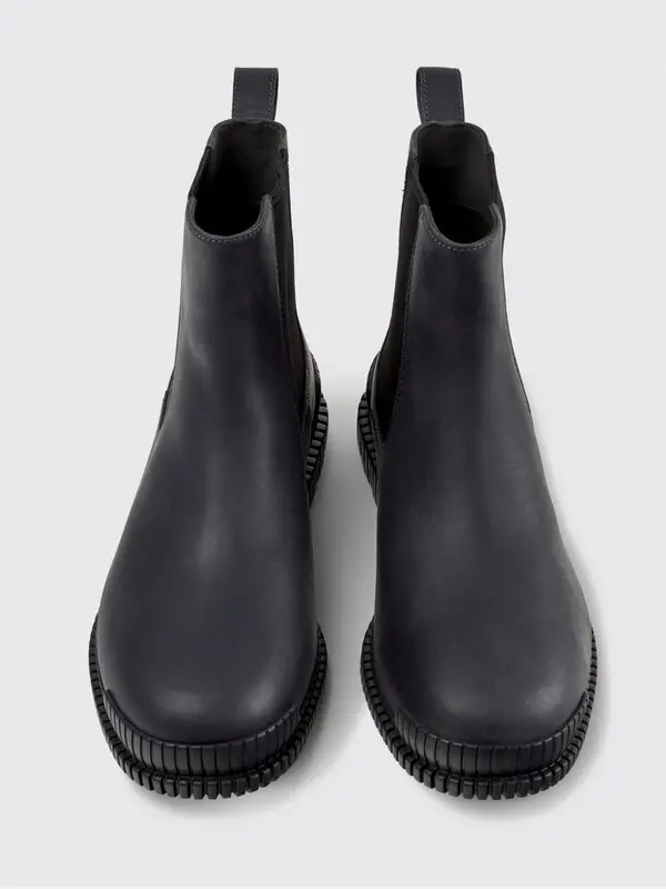 Camper Pix Smooth Leather Chelsea Boots With Elasticized Ankle And Pull Tab