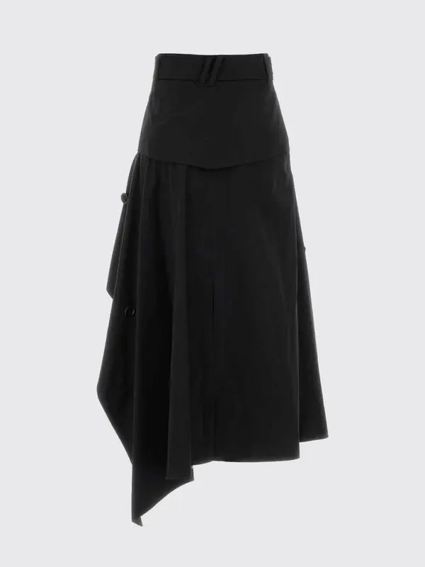 Burberry Asymmetrical Belted Skirt