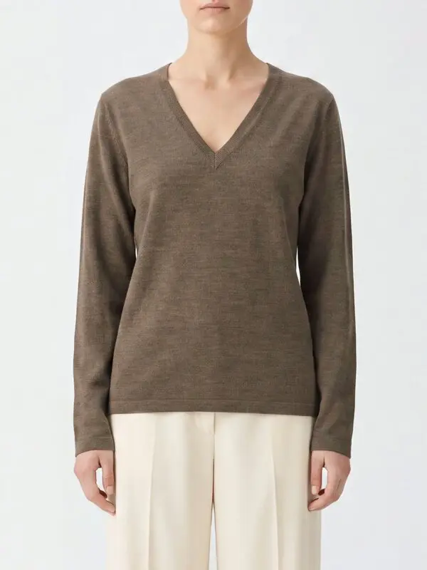 THE ROW V-neck Cashmere Sweater - Grey