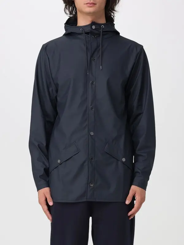 Rains Hooded Waterproof Jacket In Recycled Technical Fabric