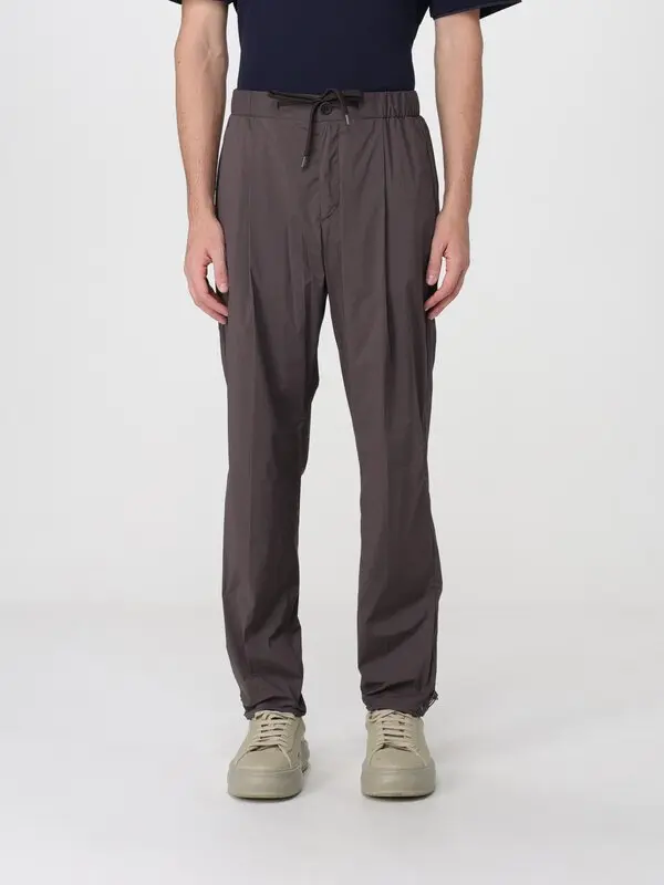 Herno Technical Fabric Drawstring Waistband Trousers - Brown