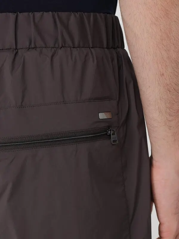 Herno Technical Fabric Drawstring Waistband Trousers - Brown
