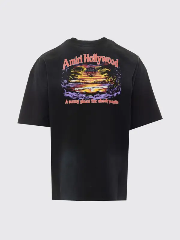 Amiri Relaxed Fit Cotton T-shirt With Graphic Print And Dropped Shoulders