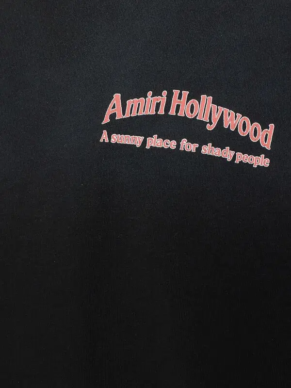 Amiri Relaxed Fit Cotton T-shirt With Graphic Print And Dropped Shoulders