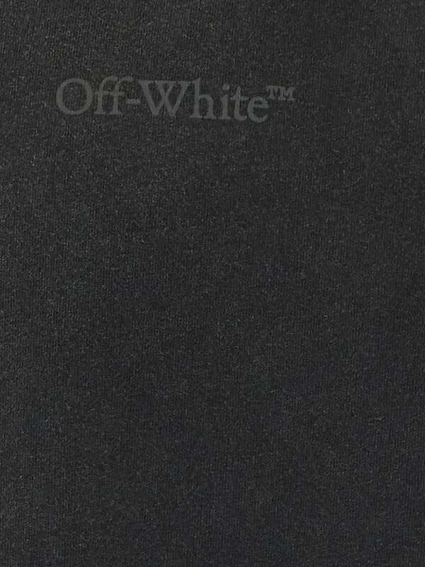 Off-White Relaxed Fit Cotton T-shirt With Rear Arrow Logo - Black
