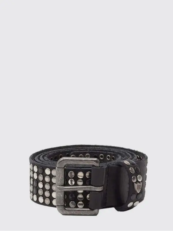 HTC LOS ANGELES Leather Belt - Black