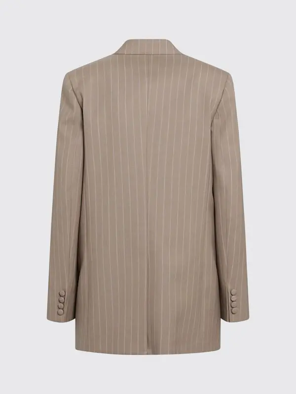 Valentino Garavani Pinstriped Virgin Wool Cropped Double-breasted Blazer