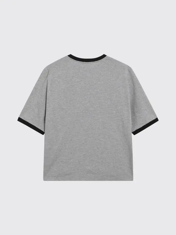 Versace Medusa Logo Print Cotton Crew-neck T-shirt - Grey