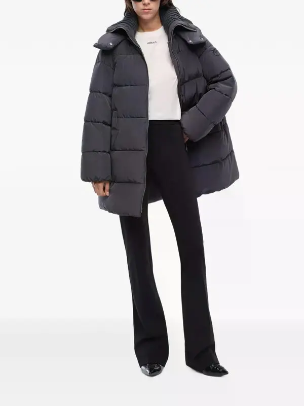 Pinko Down Jacket In Water-repellent Technical Canvas