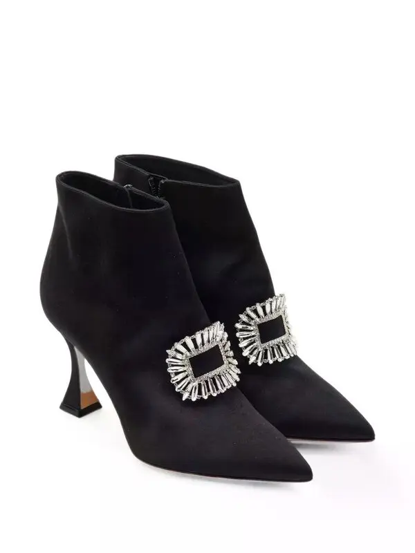 Manolo Blahnik Cantita Crystal-embellished Ankle Boots