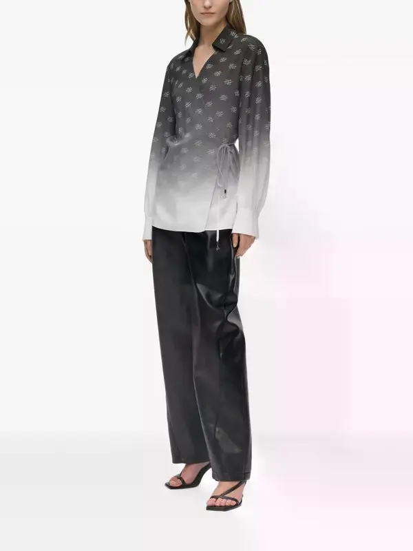 Karl Lagerfeld Fluid Wrap Blouse