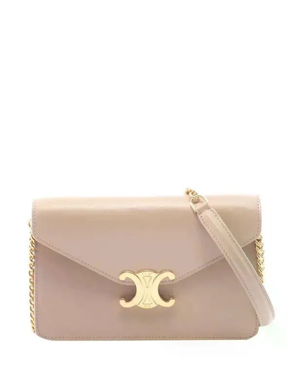 Celine Leather Margo Wallet On Chain Cross Body Bag