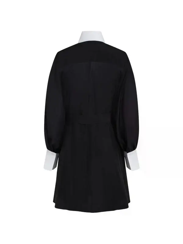 Karl Lagerfeld Contrast Bib Shirt Dress