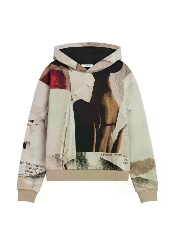 Givenchy Ripped Papers Jacquard Hoodie