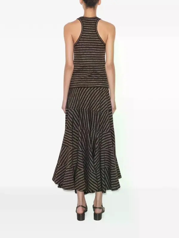 Tory Burch Striped Flared Skirt