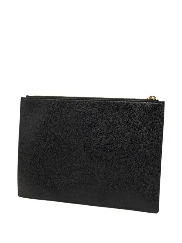 Gucci Grained Calfskin Zumi Zip Pouch Clutch Bag
