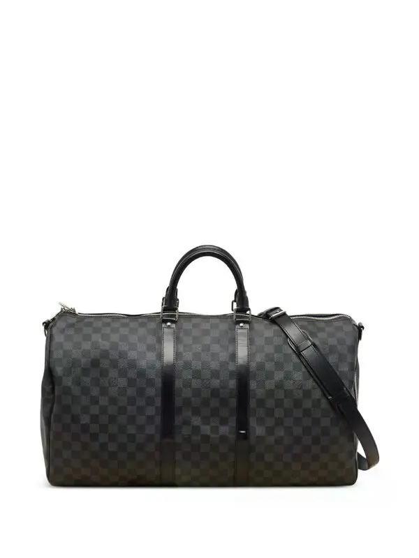 LOUIS VUITTON Keepall Bandoulière 55 Damier Graphite Holdall