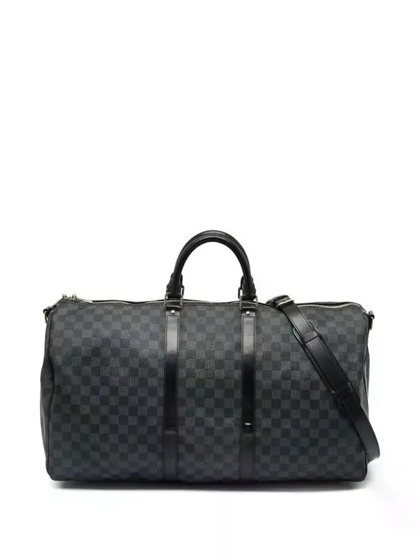 LOUIS VUITTON Keepall Bandoulière 55 Damier Graphite Holdall