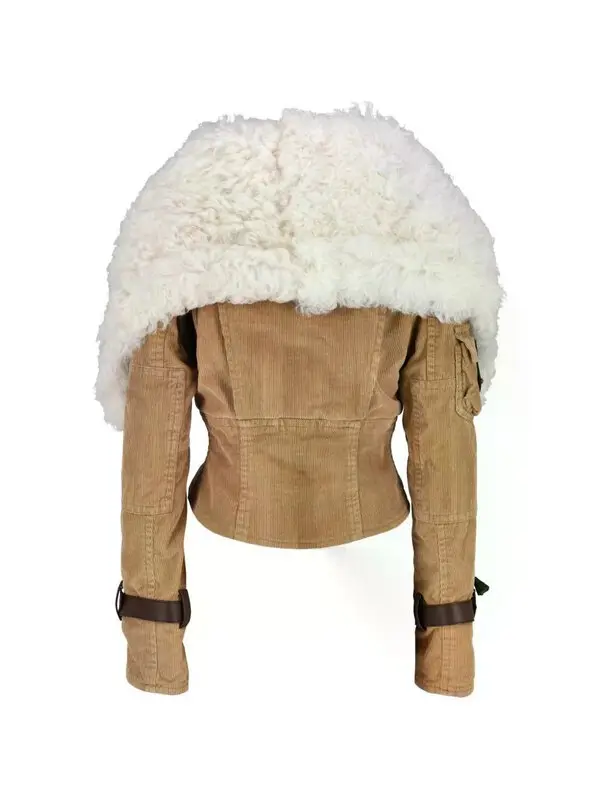 Dsquared2 Shearling-collar Corduroy Jacket